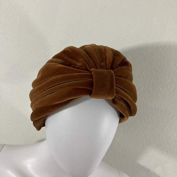 vintage 1970s velvet turban - Gem