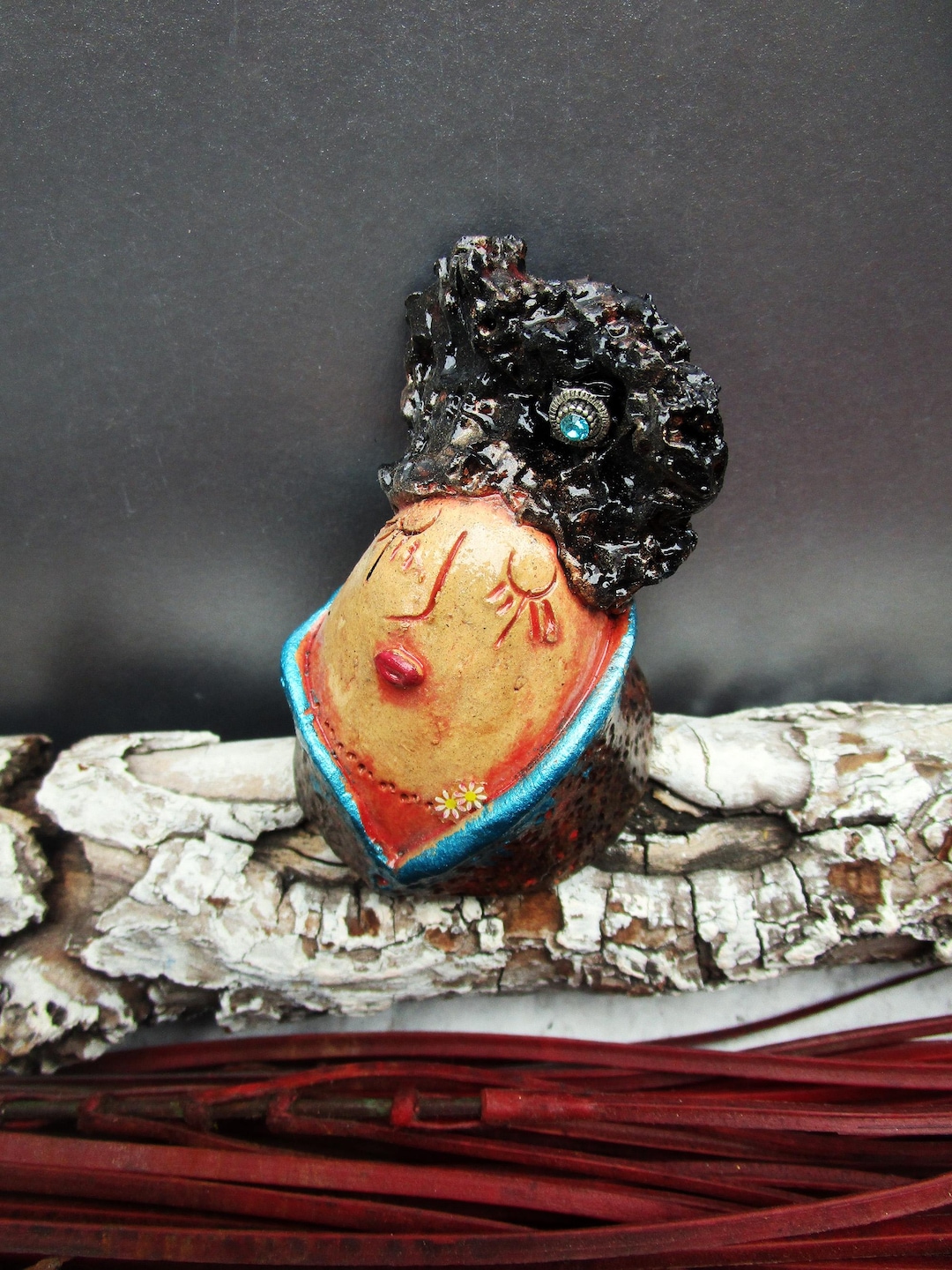 Whimsical Fat Woman Sculpture Pottery Handmade Figurine. - Etsy