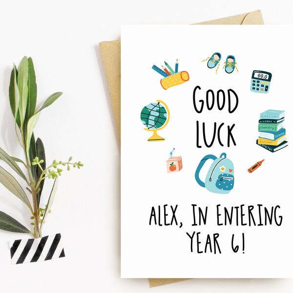 Good Luck Card Wishing You the Best of Luck Card, Leaving Card, Goodbye ...