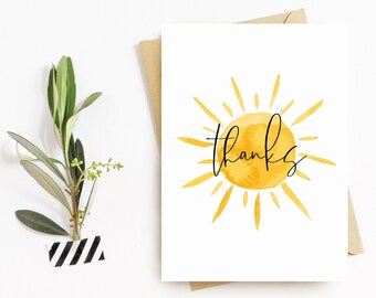 Sunshine Thank You - Etsy UK