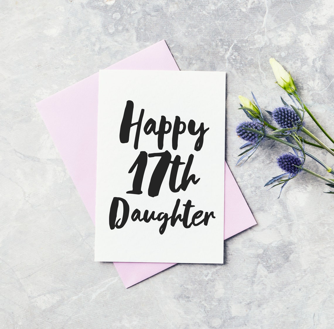 Seventeenth Birthday Greeting Card - Daughter Happy 17th Birthday Card ...