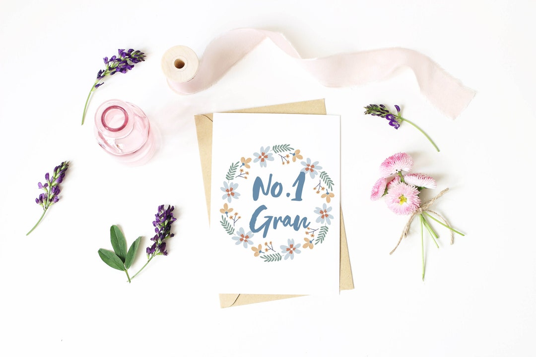 Mothers Day Greeting Card - Gran, Nan, Nanny, Grandma, Happy Mothers ...