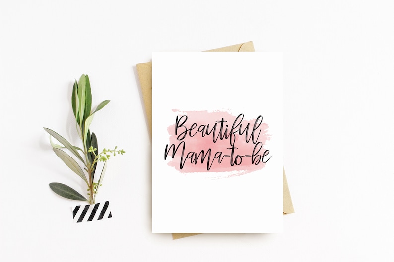Mama to Be Greeting Card Expectant Mum, Mother, Mum to Be, Pregnant ...