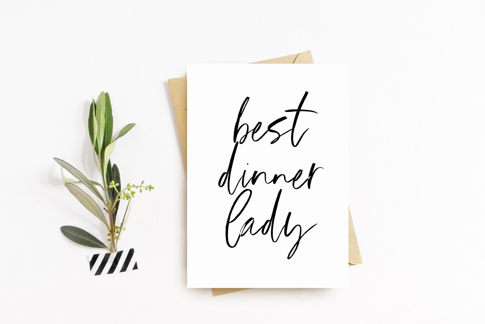 Thank You Dinner Lady Greeting Card - Best Dinner Lady, Dinnerladies - Etsy