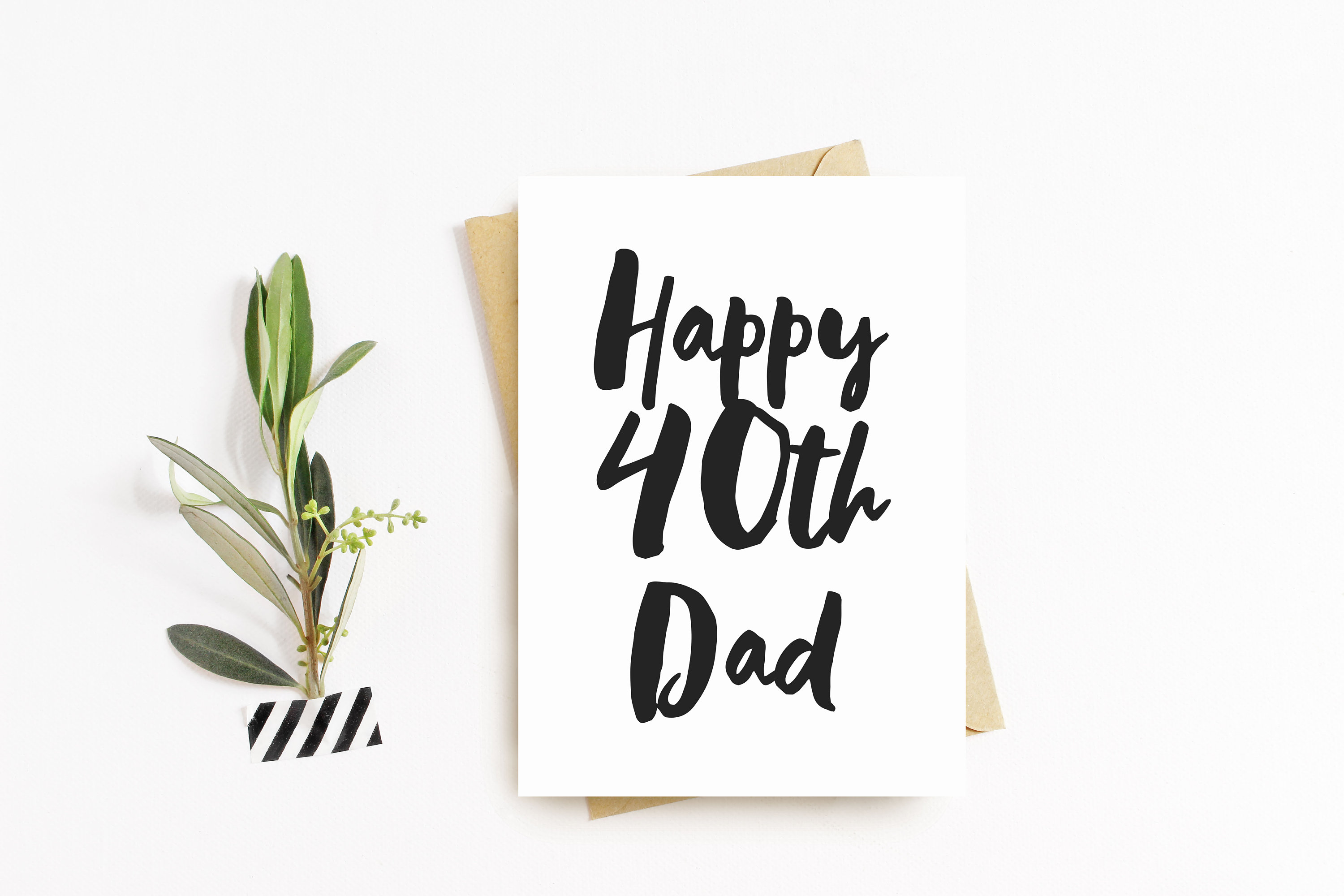 Forty Birthday Greeting Card Dad Daddy Happy 40th Birthday | Etsy
