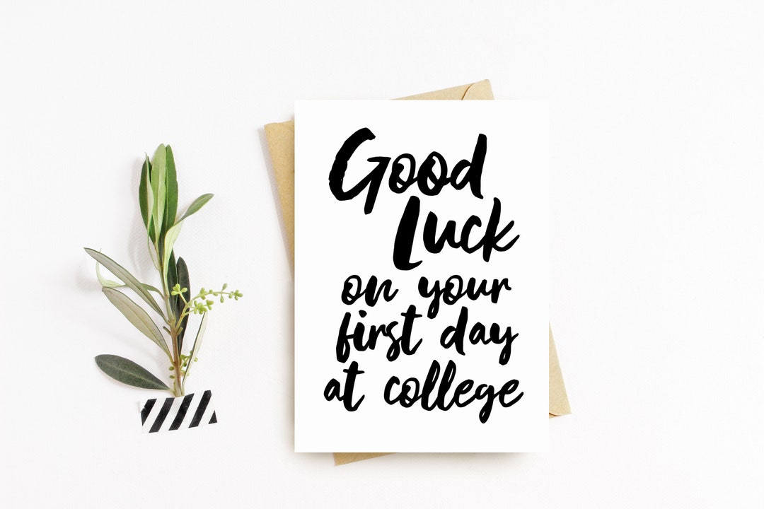 Good Luck at College Card - Wishing You the Best of Luck Card, College ...