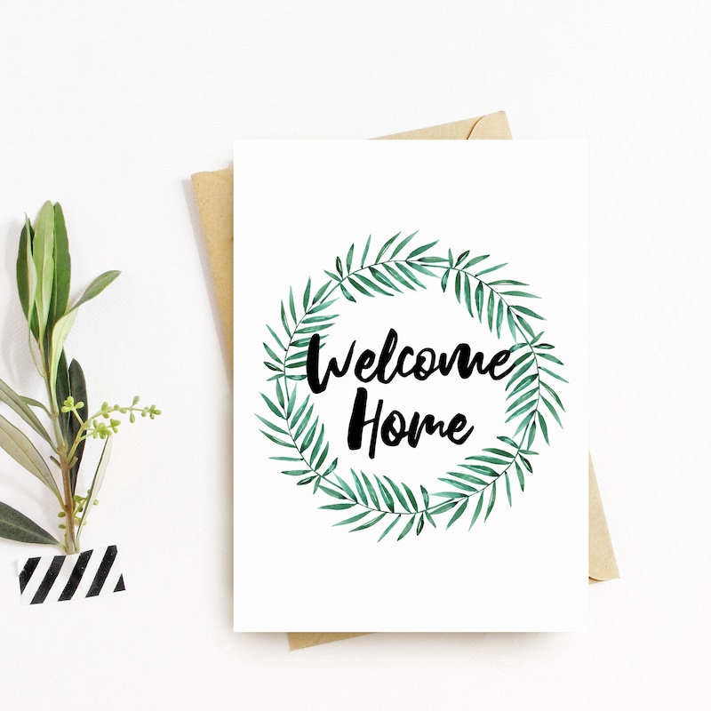 Welcome Home Card - Etsy
