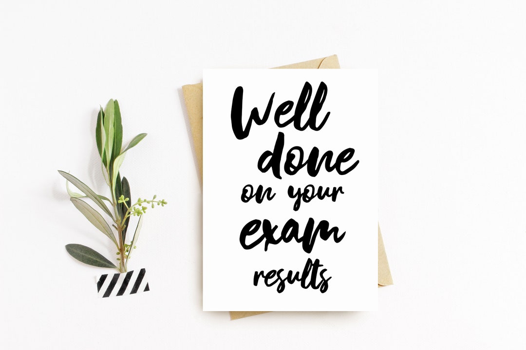 Well Done on Your Exams Greeting Card - Well Done Card, Congratulations ...