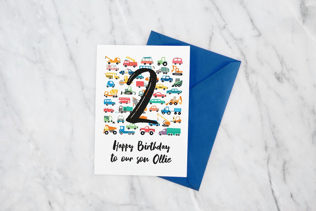 Personalised Vehicles Cars Auto Mad Card Birthday Greeting Card ...