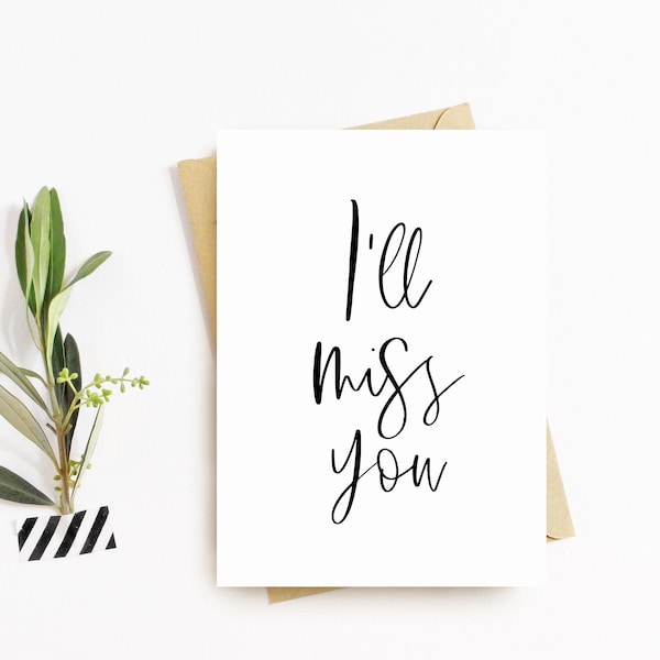 I Will Miss You - Etsy