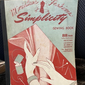 ULTRA RARE! Simplicity Sewing Book for Young Fashion Designers ...