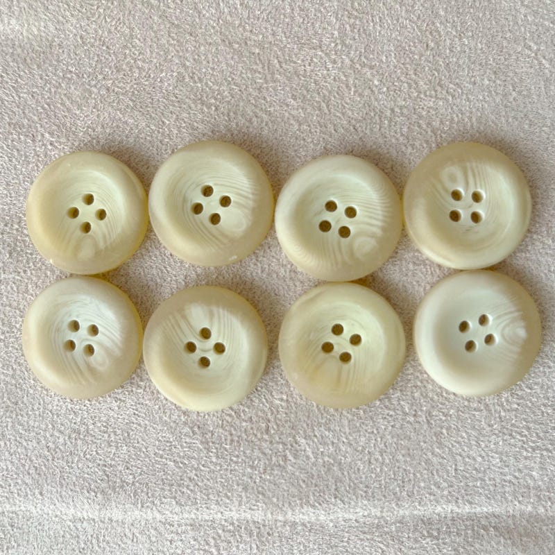 7/8 Cream Buttons - Etsy