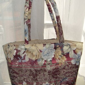 Tote Bag Cottage Flowers Market Beach Craft Overnight Bag Vegan Purse ...