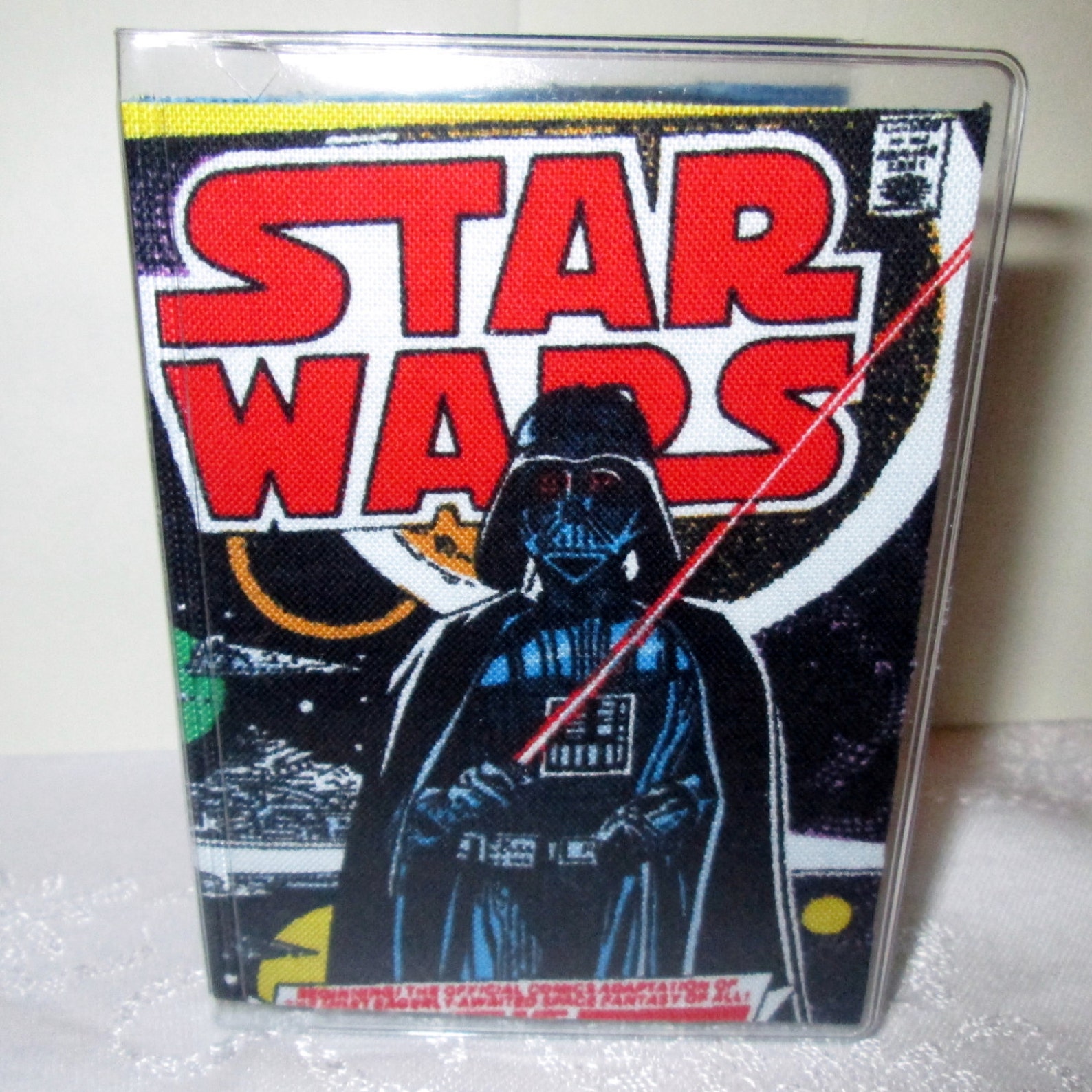 CHECKBOOK COVER Star Wars Millennium Falcon Fabric Han Solo Luke ...