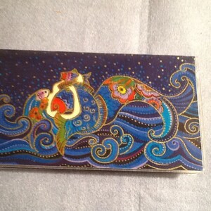 Ocean Waves CHECKBOOK COVER Sea Surf Vinyl Protector Custom Handmade ...