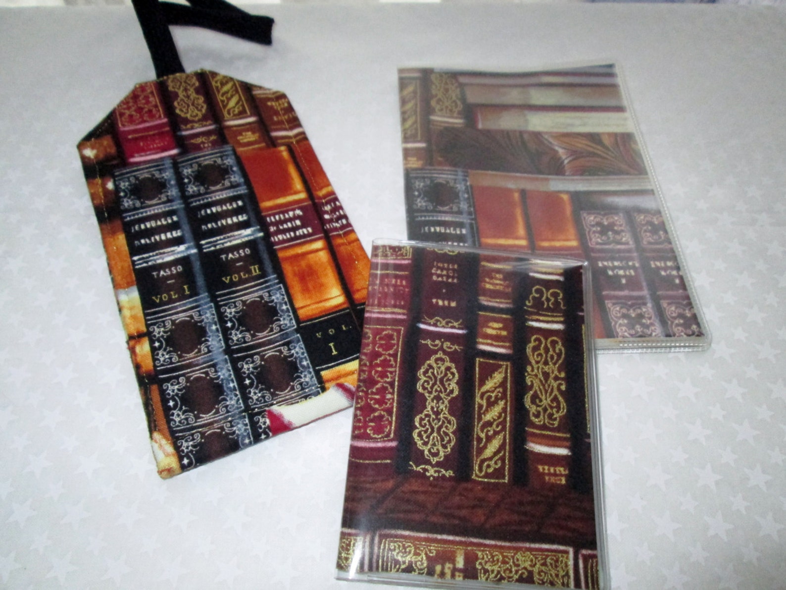 Mini Wallet Gift Card Holder Library Books Fabric & Vinyl - Etsy