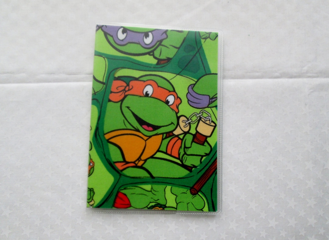 TMNT Teenage Mutant Ninja Turtles Passport Cover Fabric Travel ...