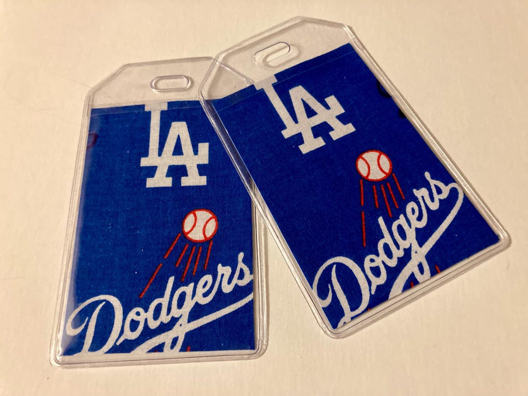 Los Angeles Dodgers Luggage Tag Pair MLB Baseball Gift Card Holder ...