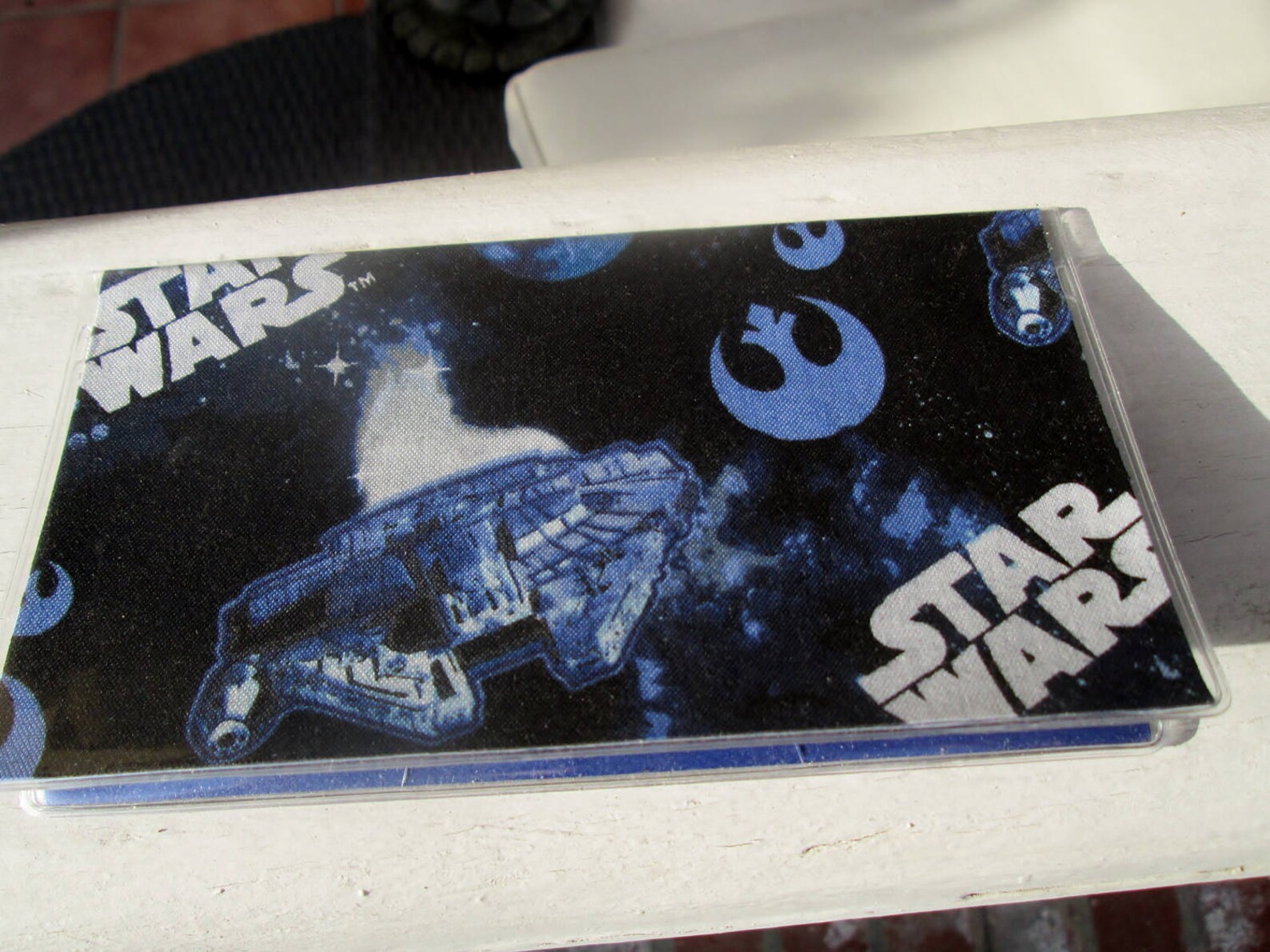 CHECKBOOK COVER Star Wars Millennium Falcon Fabric Han Solo - Etsy