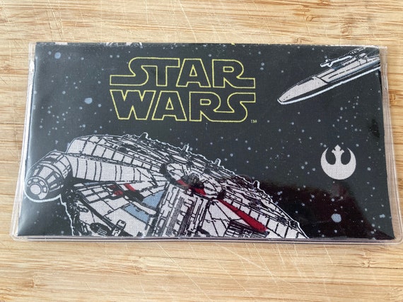CHECKBOOK COVER Star Wars Millennium Falcon Fabric Han Solo | Etsy