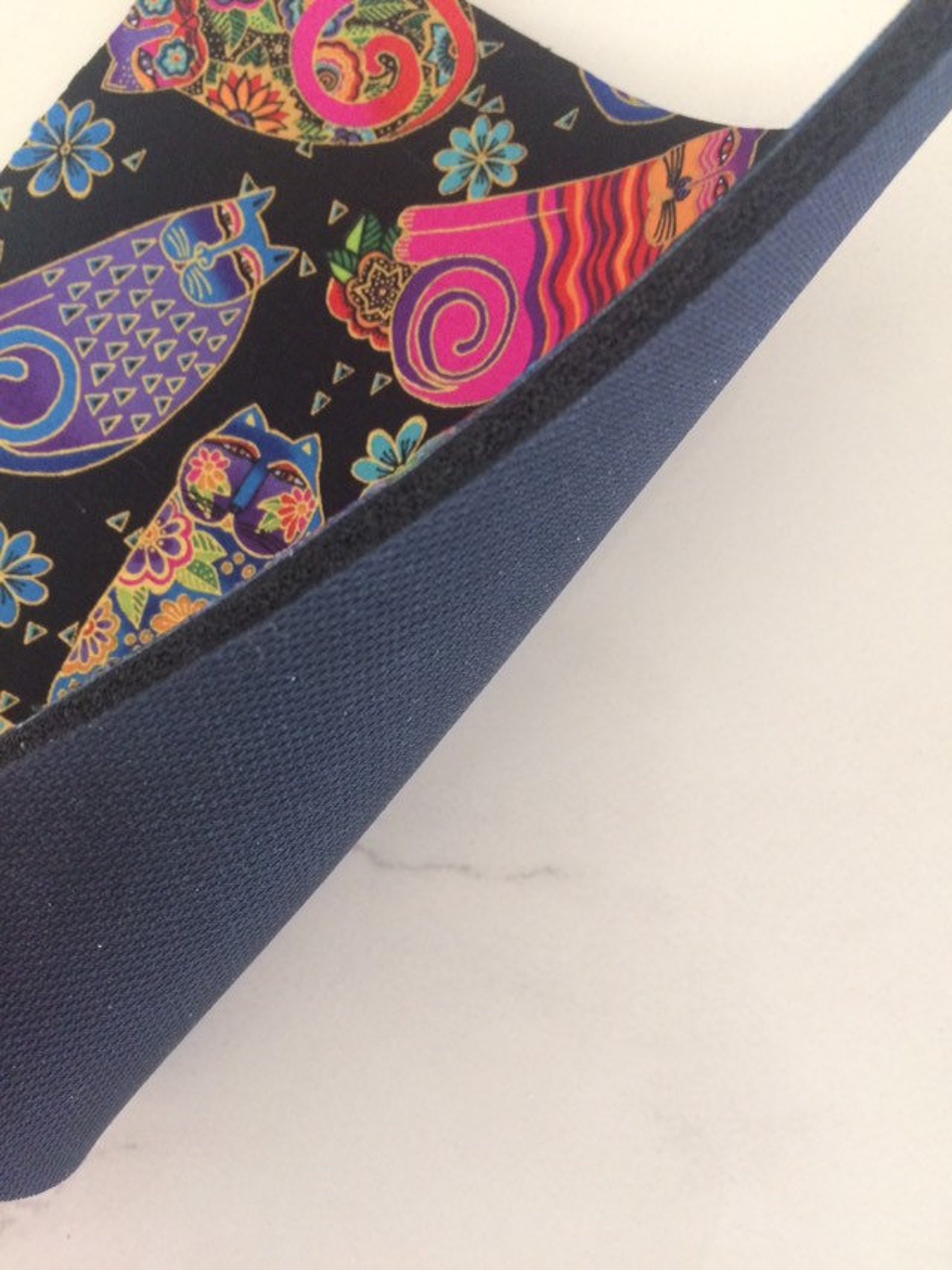 Mousepad Laurel Burch Dogs Fabric Handmade Gift Upcycled - Etsy