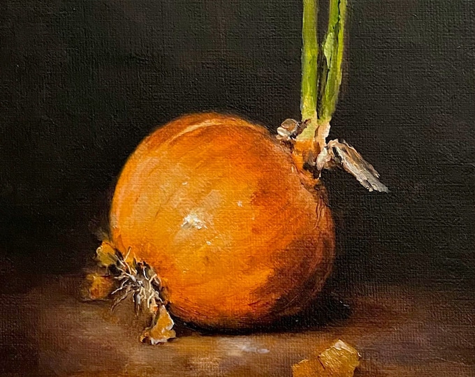 Spring Onion Original Still Life Oil Painting Nina R.aide Fine Art ...