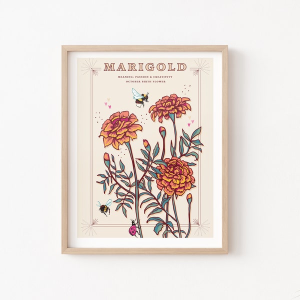 Marigold Print - Etsy