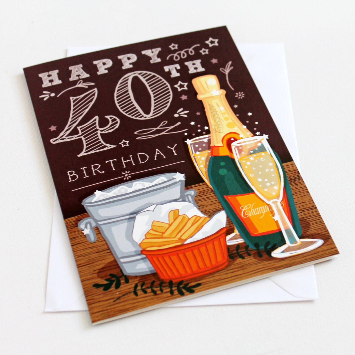40th Birthday Card for Men Happy 40th Birthday 40th - Etsy UK