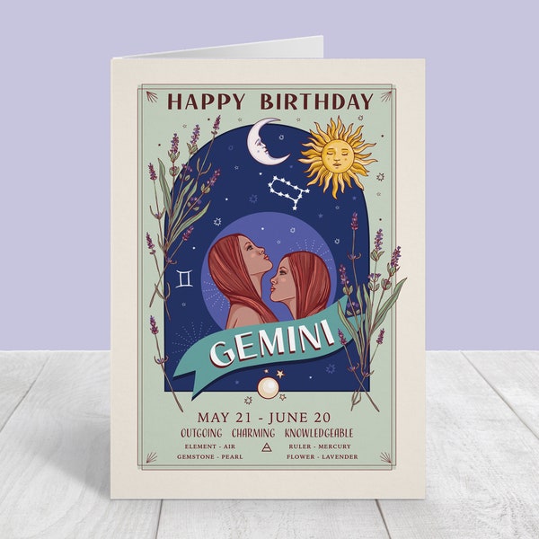 Gemini Birthday - Etsy