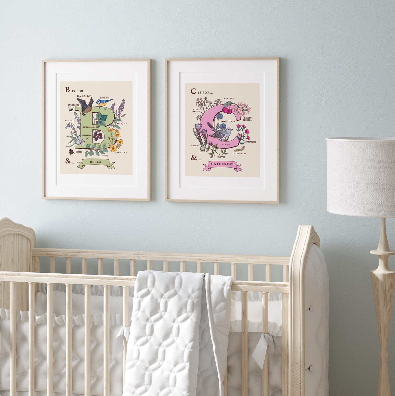 Personalised Letter D Print Initial D Wall Art Nature Guide - Etsy