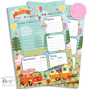 Printable Daily Planner, Summer Holiday Planner, Plan Amazing ...
