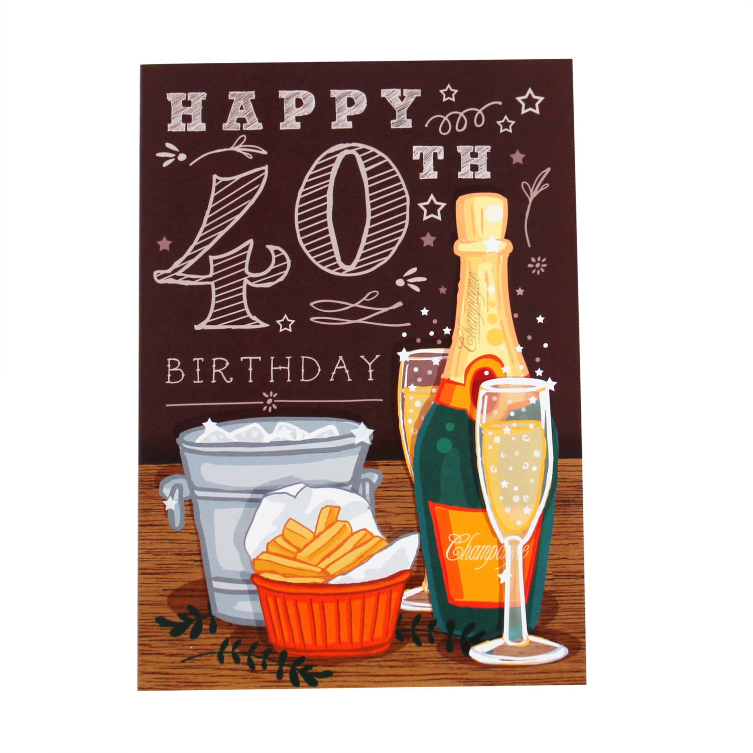 40th Birthday Card for Men Happy 40th Birthday 40th - Etsy UK