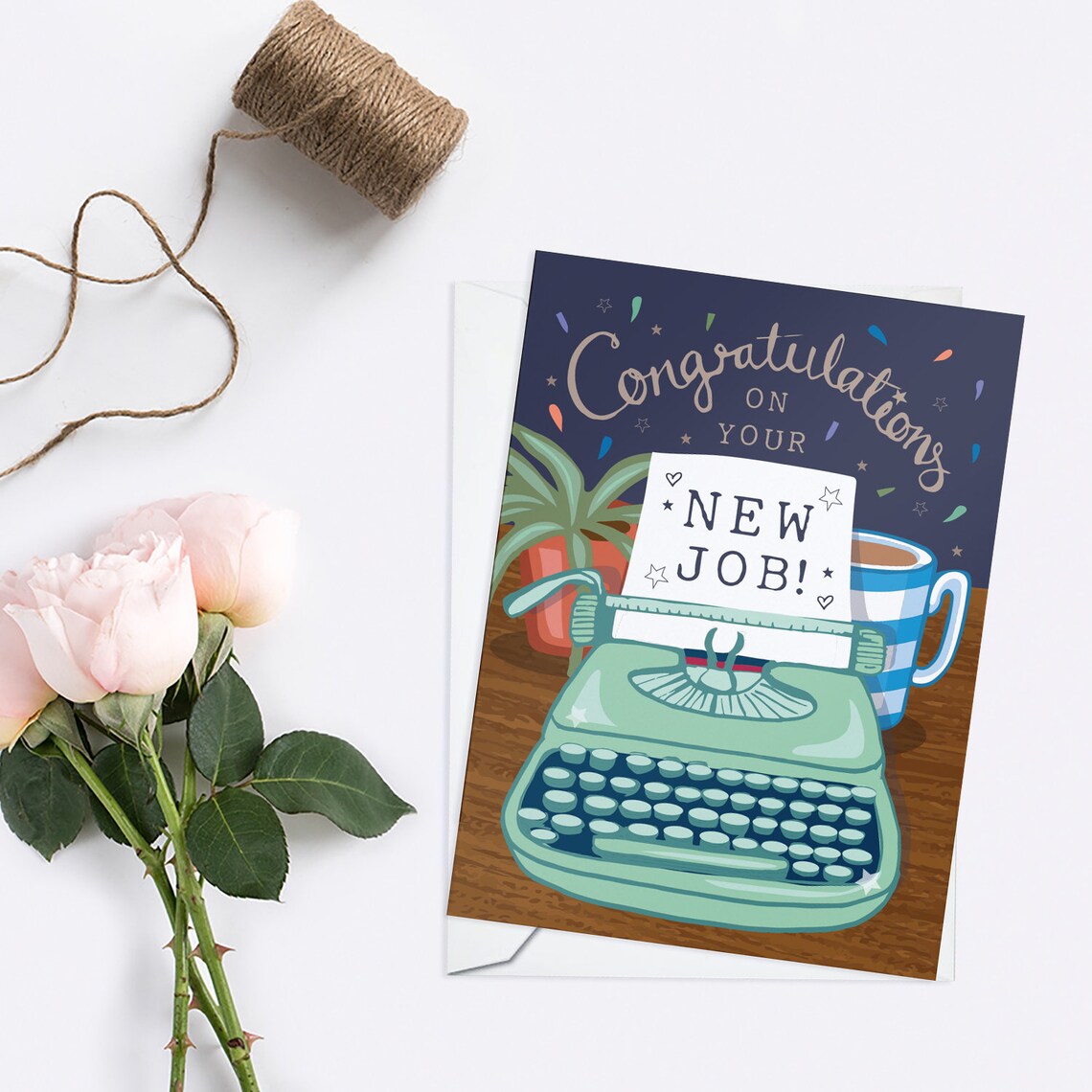 Congratulations on Your New Job Card - Etsy