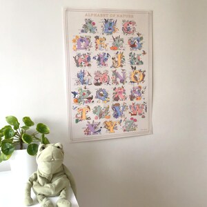 Alphabet Poster of Nature, Large A to Z of Wildlife Wall Art Print - Etsy