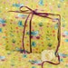 Chartreuse Gift Wrapping Paper With Bluebirds and Spring Flowers - Etsy