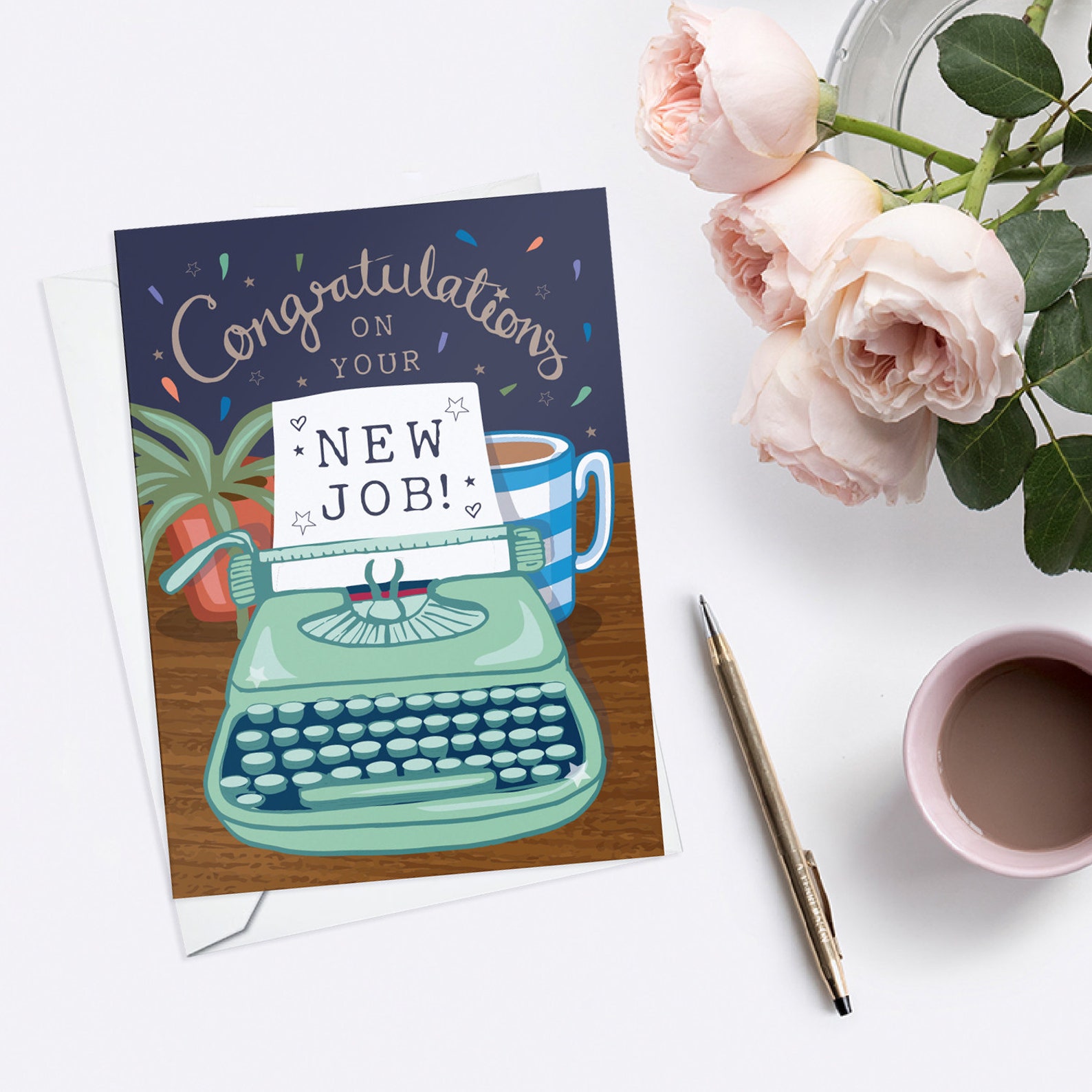 Congratulations on Your New Job Card - Etsy