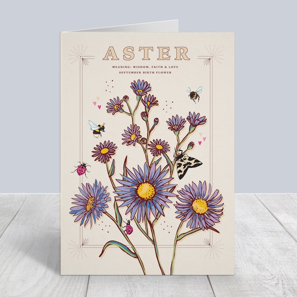 Flower Card - Etsy