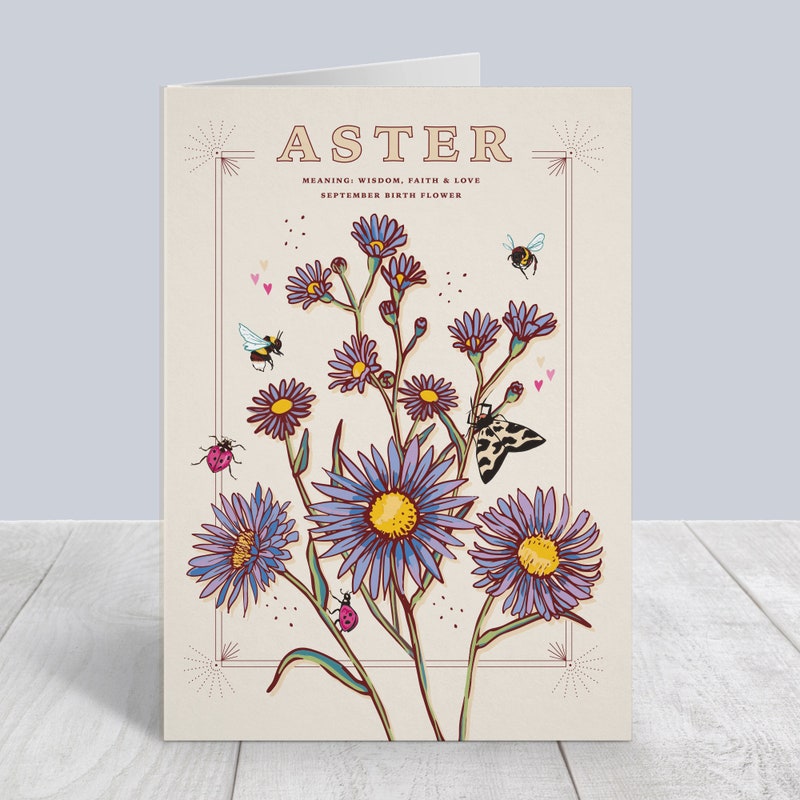 Flower Card - Etsy