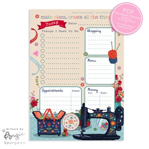 Printable Daily & Weekly Craft Planners - Etsy