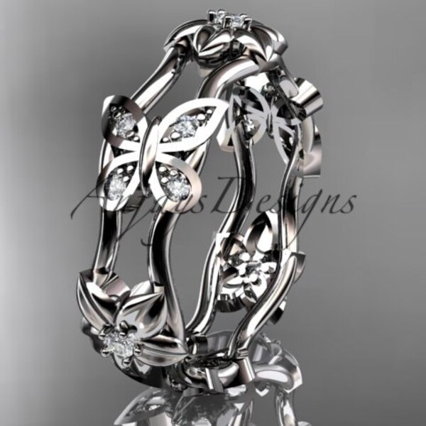 Butterfly Inspired Wedding Band - Etsy New Zealand