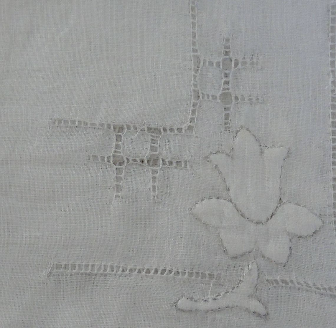 Vintage Wedding Hanky Soft White Organdy Appliqued Daffodil - Etsy