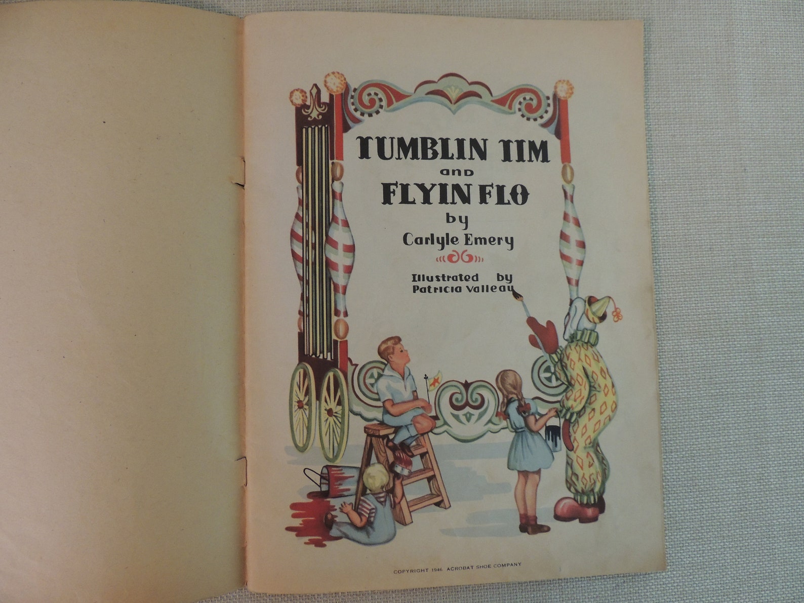1946 Acrobat Shoe Co. Booklet tumblin Tim & Flyin Flo | Etsy