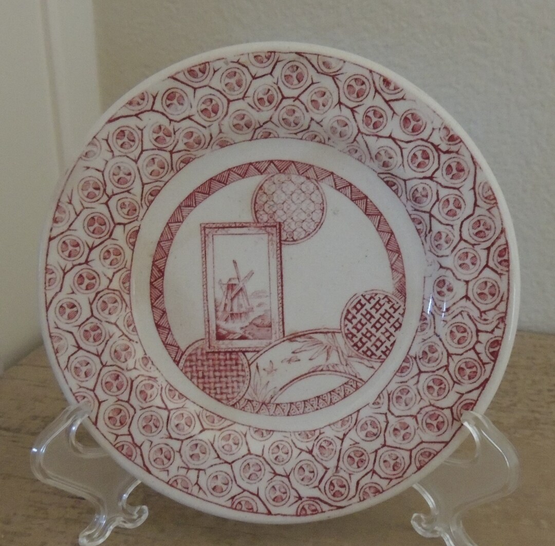 VICTORIAN TINY PLATE Late 1800s English Aesthetic Movement Design in ...