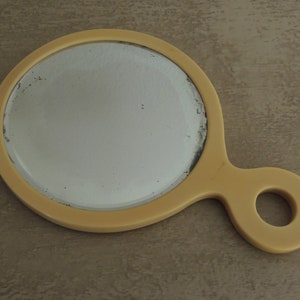 CELLULOID HAND MIRROR Vintage "ivory Pyralin" Monogrammed ( L G Jr ...