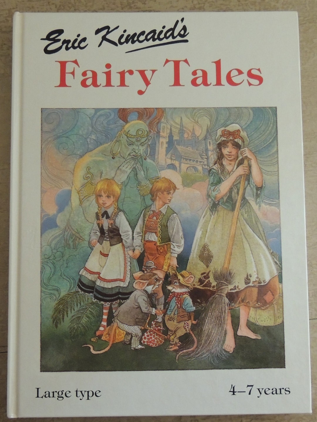 FAIRY TALES Adapted by Lucy Kincaid, 1987 Large Type Hardcover Edition ...