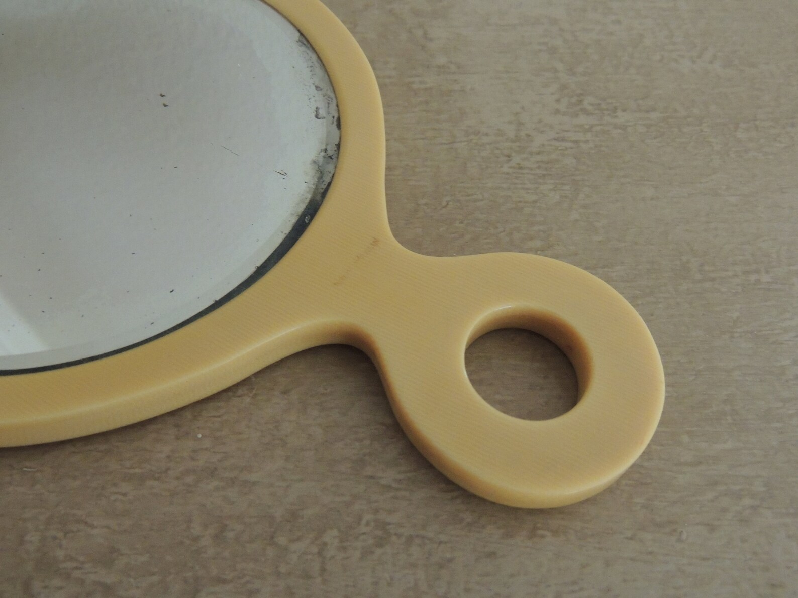 CELLULOID HAND MIRROR Vintage ivory Pyralin - Etsy