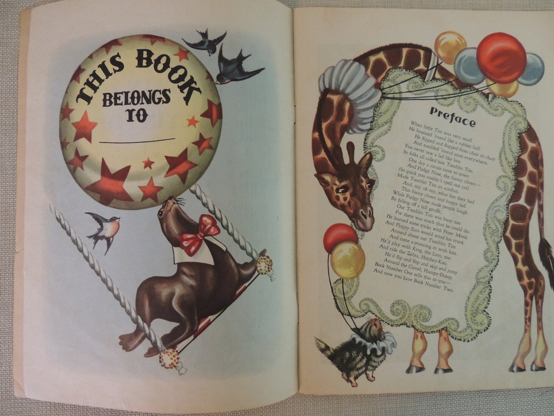 1946 Acrobat Shoe Co. Booklet tumblin Tim & Flyin Flo | Etsy