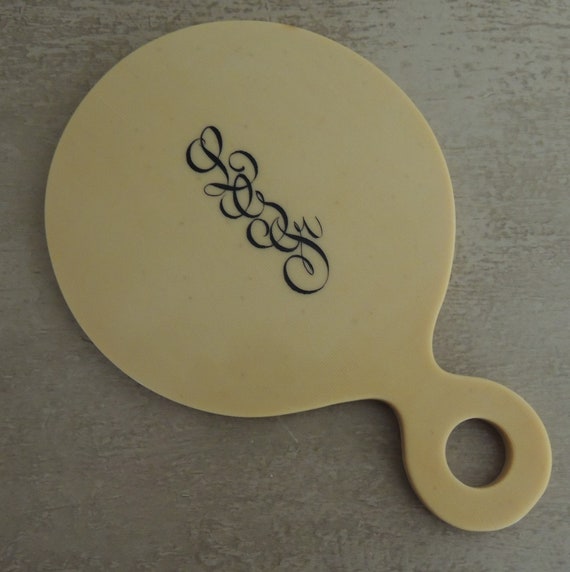 CELLULOID HAND MIRROR Vintage ivory Pyralin | Etsy