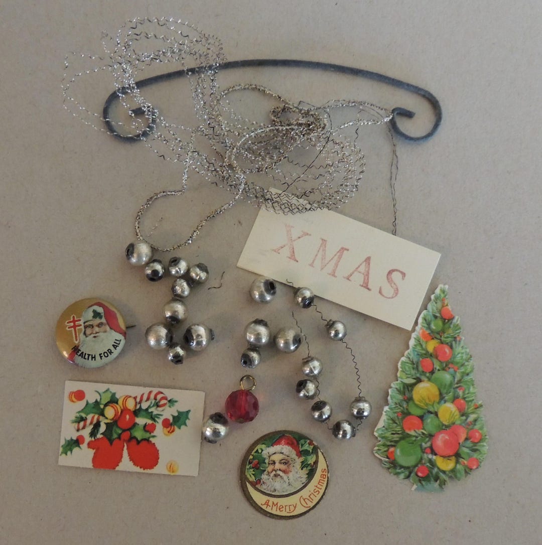 CHRISTMAS EPHEMERA Assorted Vintage Christmas Bits and Pieces Mercury ...