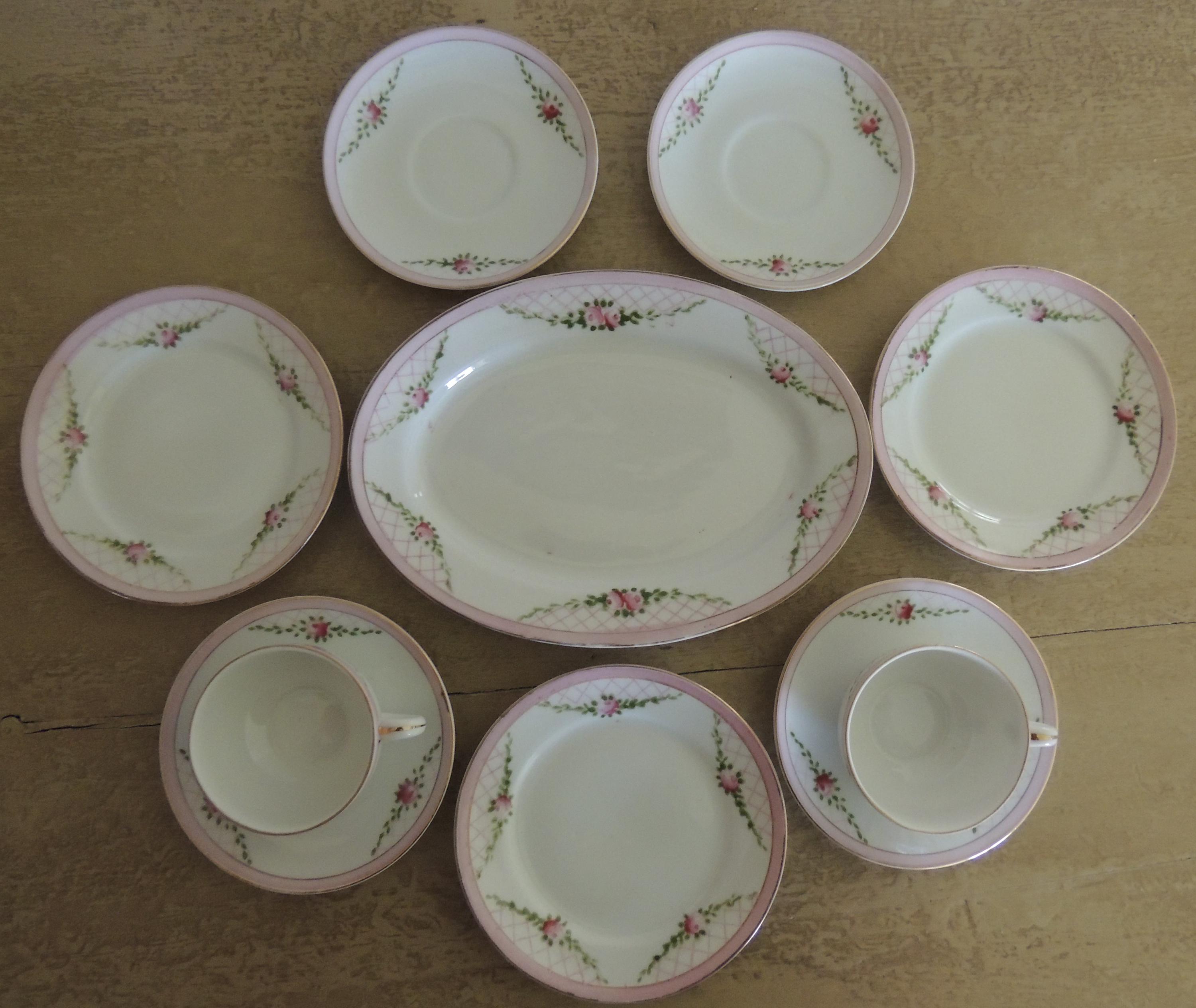 NORITAKE TEA SET for Child 1940s Partial Set 10 Handpainted Pieces ...